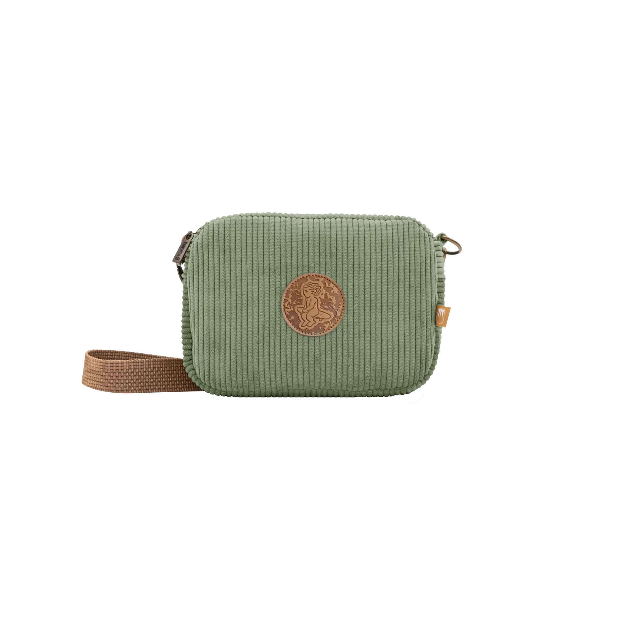 Fluffy Patch Corduroy Shoulder Bag